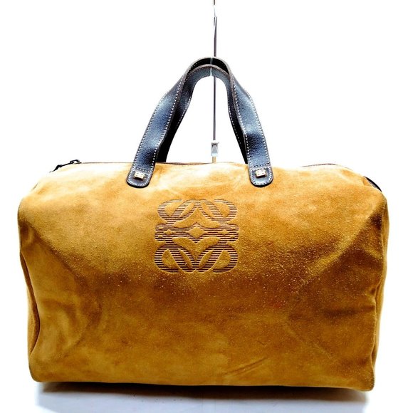Loewe | Bags | Loewe Hand Bag Brown Suede Leather | Poshmark